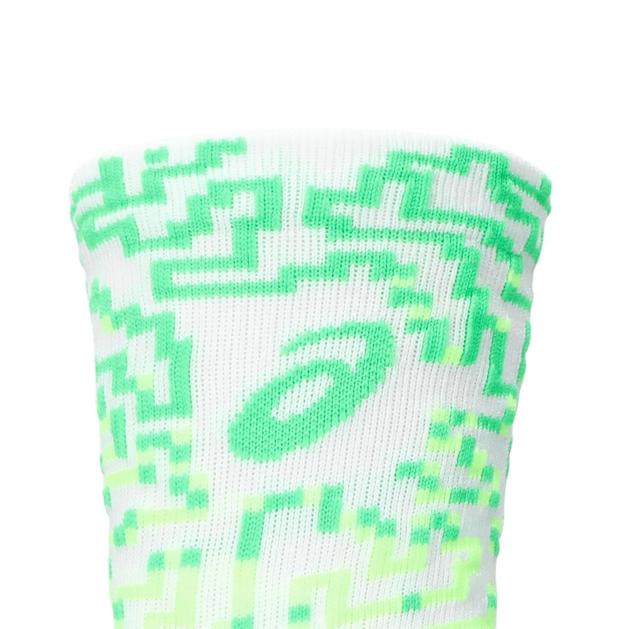 Asics Performance Run Sock Crew - Brilliant White/Illuminate Green/Vit ...