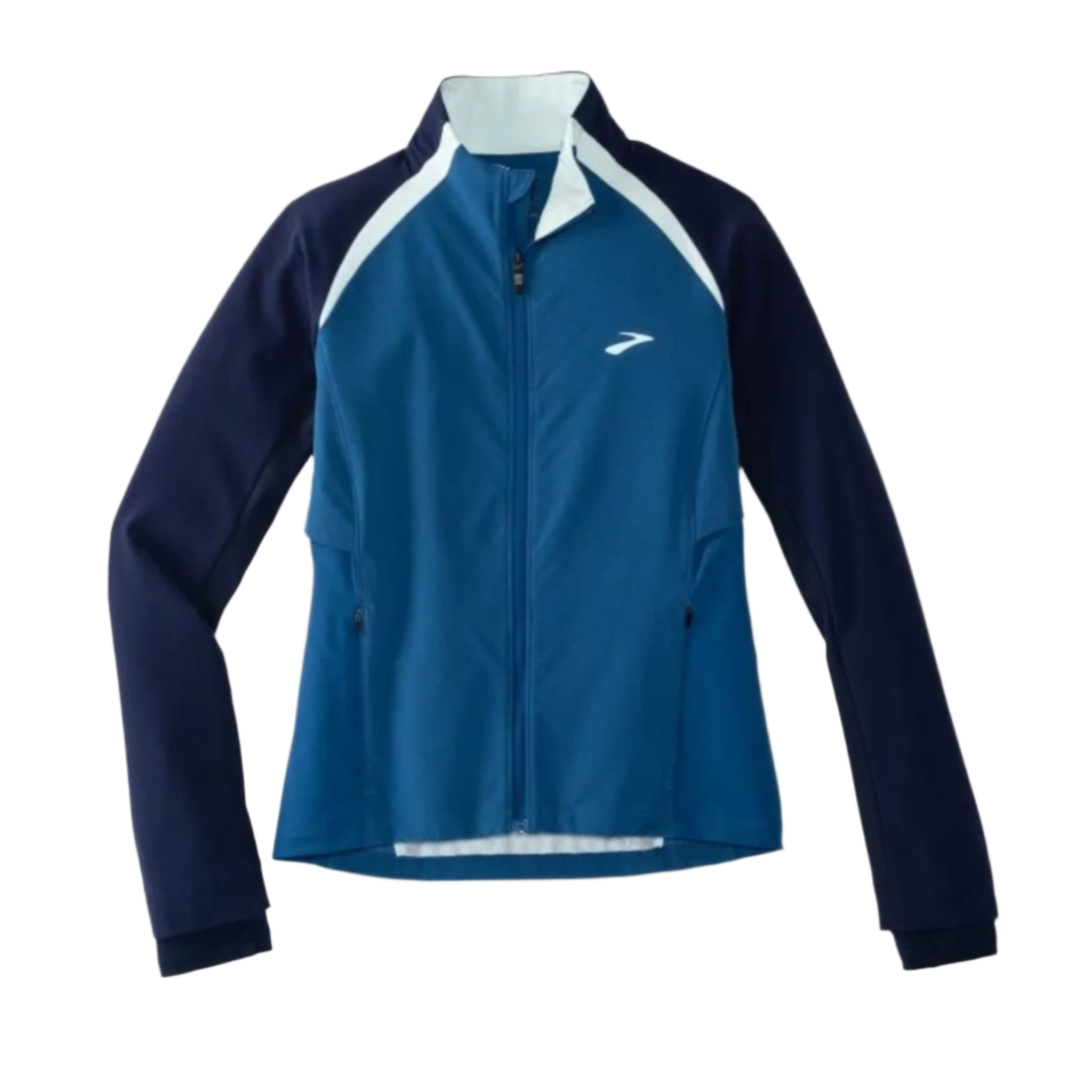 Brooks Womens Fusion Hybrid Jacket - Navy/ Blue Ash/ Ice Blue | Run ...