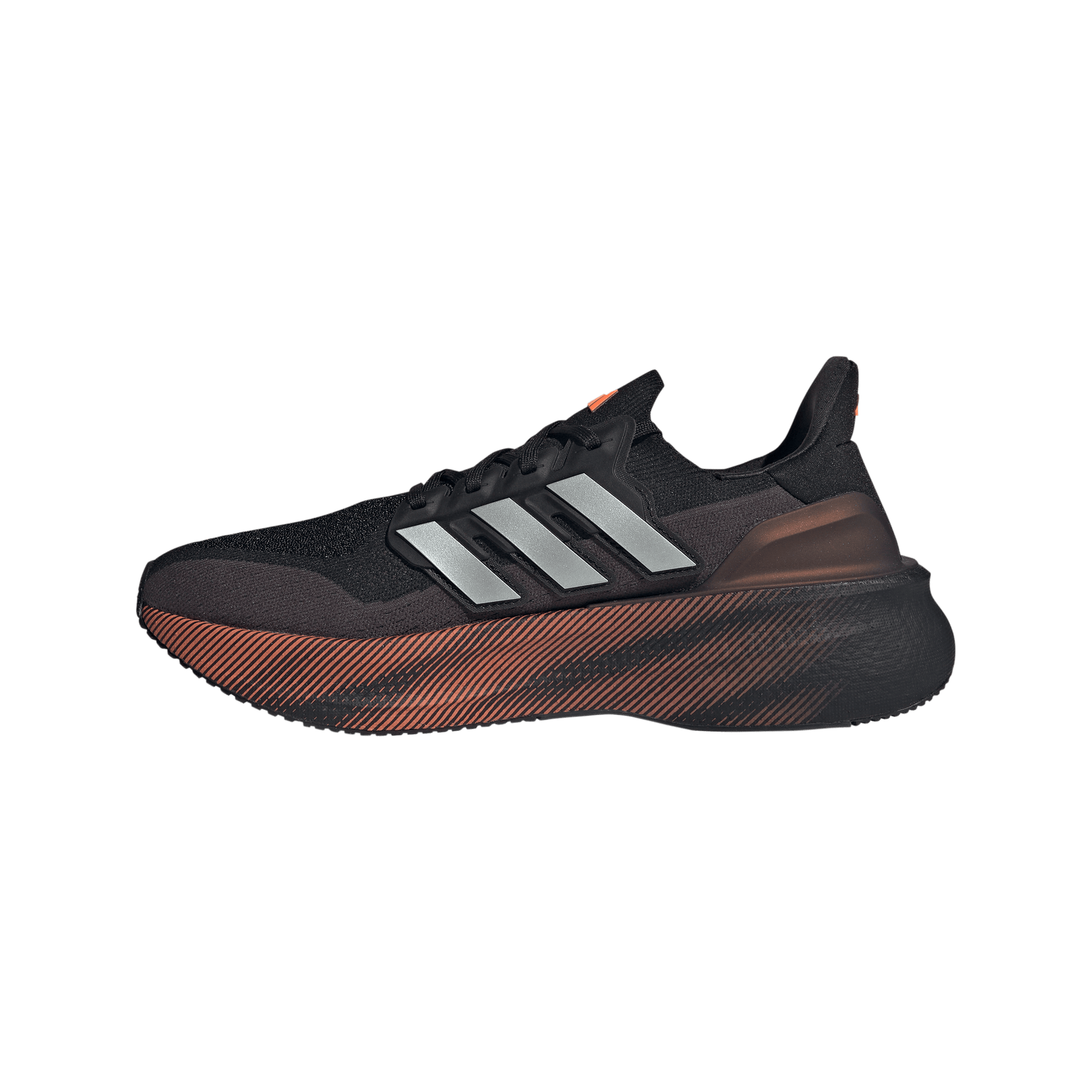 Adidas Mens Ultra Boost 5 - Core Black/Silver Metallic/Lucid Orange ...