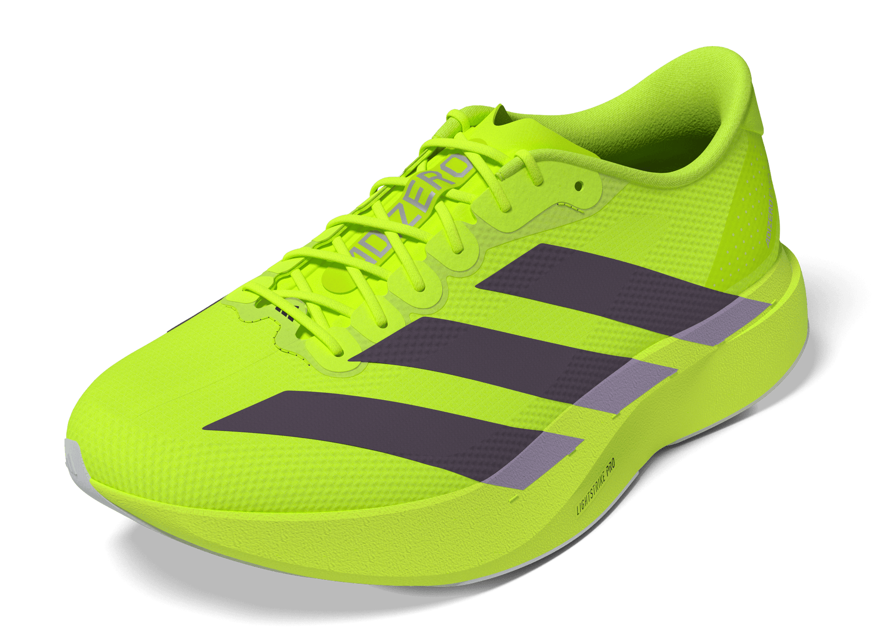 Adidas Mens Adizero Evo SL Woven - Solar Yellow/Aurora Plum/Powder Plum ...