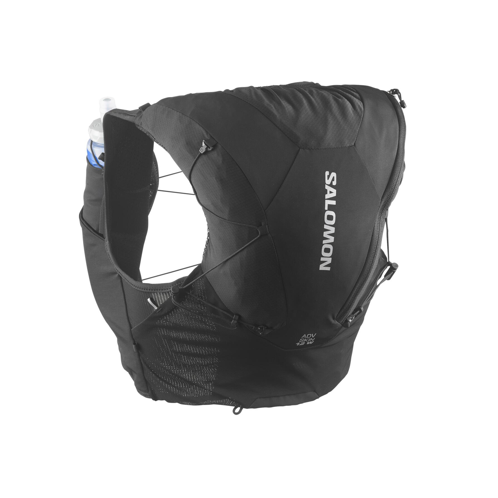 Salomon Womens ADV Skin 12 Vest with Flasks - Black/Asphalt | Run North ...